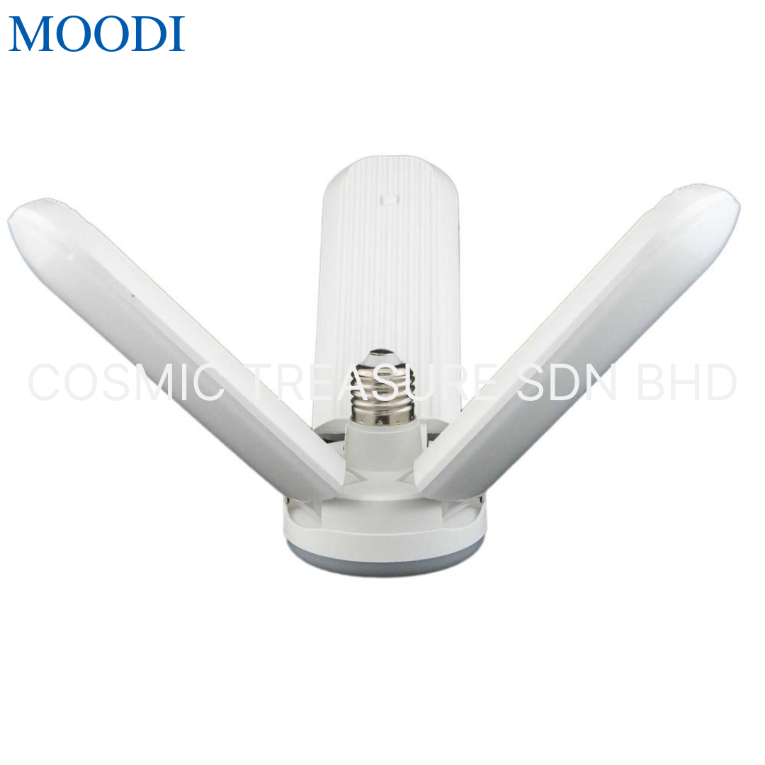 MOODI FOLDABLE FAN BLADE LIGHT BULB 3+1/5+1 55W | 75W E27 6500K ...