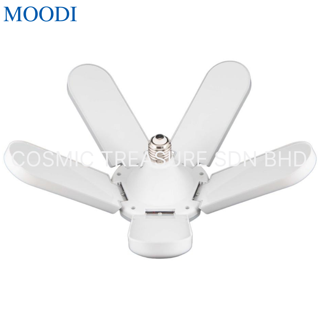 MOODI FOLDABLE FAN BLADE LIGHT BULB 3+1/5+1 55W | 75W E27 6500K ...